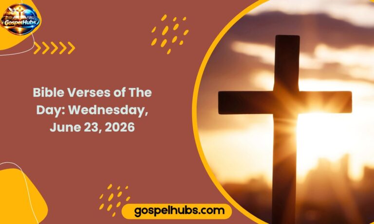 Bible Verses of The Day: Wednesday, June 23, 2026